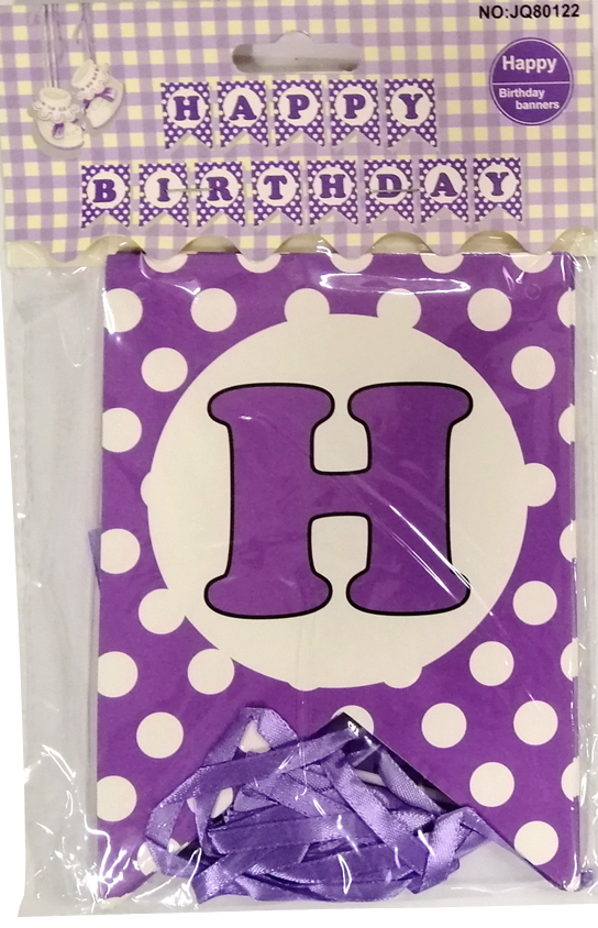 Banner Happy Birthday Polka Dots – MACL Balloons and Party Mates Center