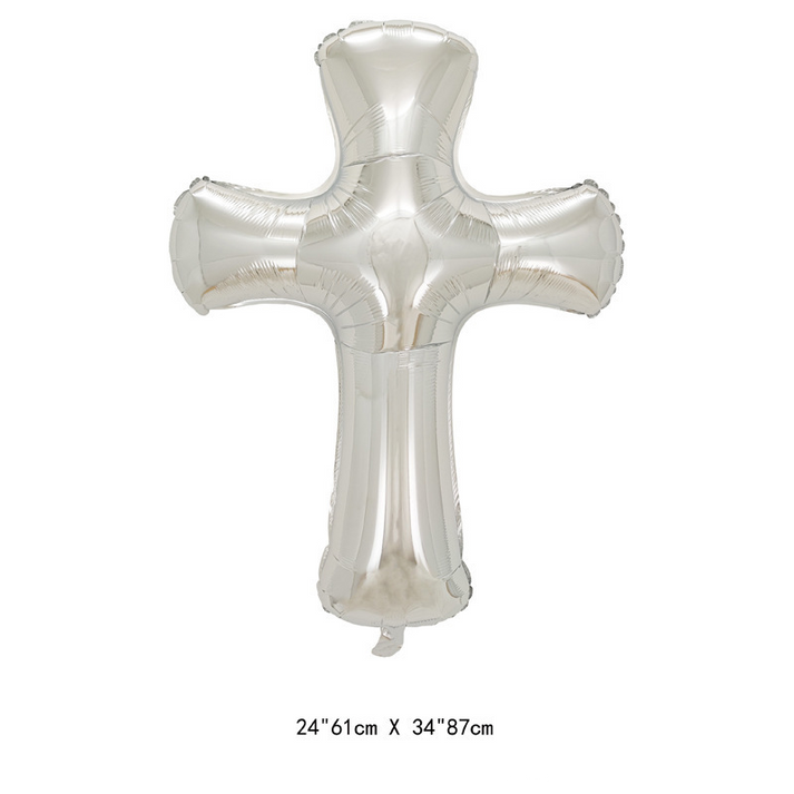 Foil Balloon Cross – MACL Balloons and Party Mates Center