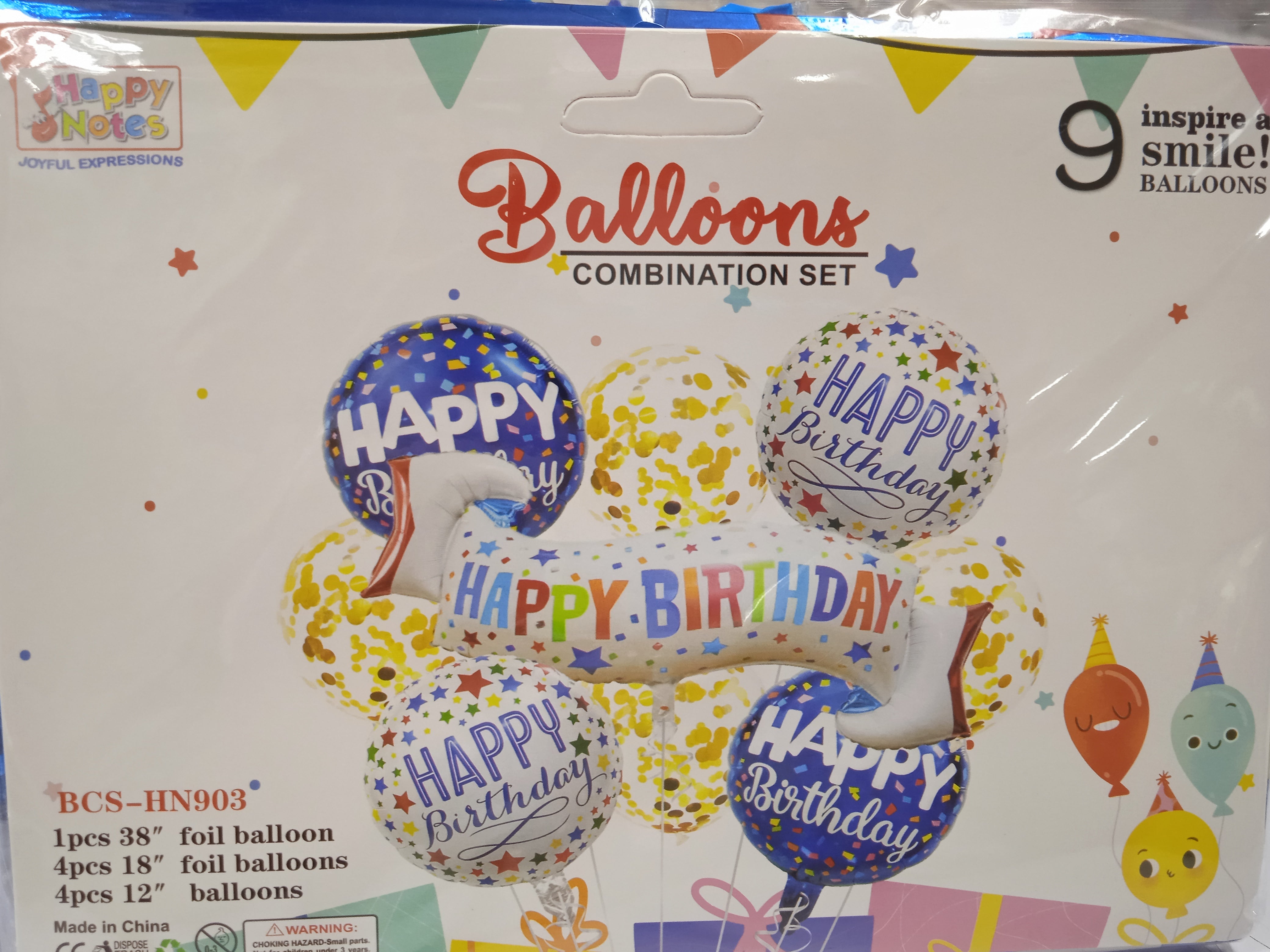 Balloon Combination Set (9in1) – MACL Balloons and Party Mates Center
