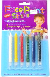Paint Push Up Face Paint Sticks – MACL Balloons and Party Mates Center